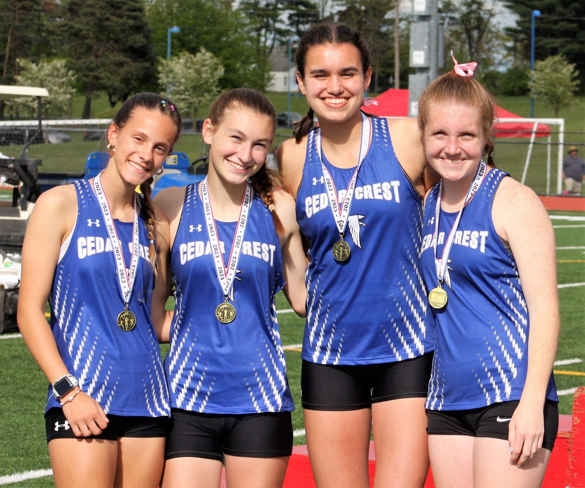 Freshmen Kaddel Howard, Eliana Schneider Power Cedar Crest to County ...